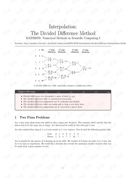 interpolation_divided_difference.pdf_How to calculate divided ...