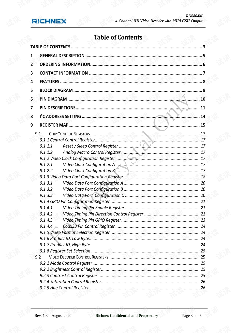 RN6752M单路AHD转MIPI功能芯片方案规格书,RN6752M高清视频解码器数据手册_rn6752资源-CSDN下载