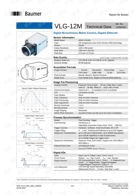 【免费】Baumer-VLG-12M相机的资料数据资源-CSDN下载