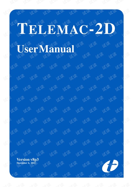 Telemac2D开源二维水动力软件使用手册_telemac资源-CSDN下载