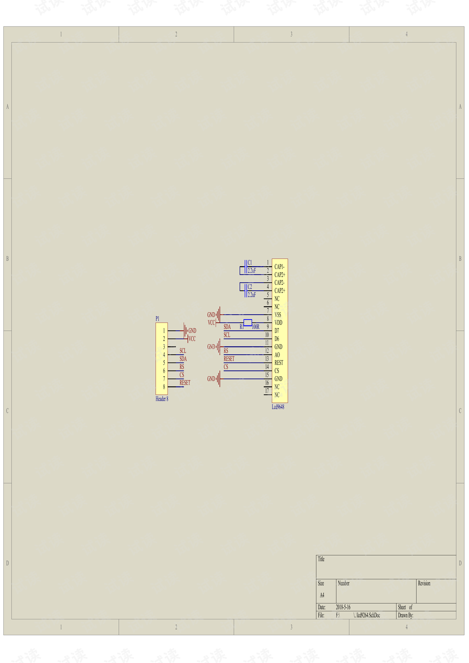 【免费】lcd9648液晶原理图_lcd9648资源-CSDN下载