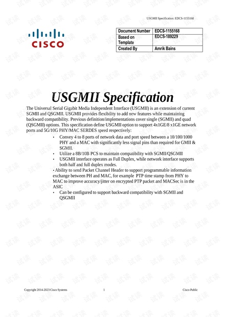 CiscoUSGMIISpecificationRev4.2资源-CSDN下载