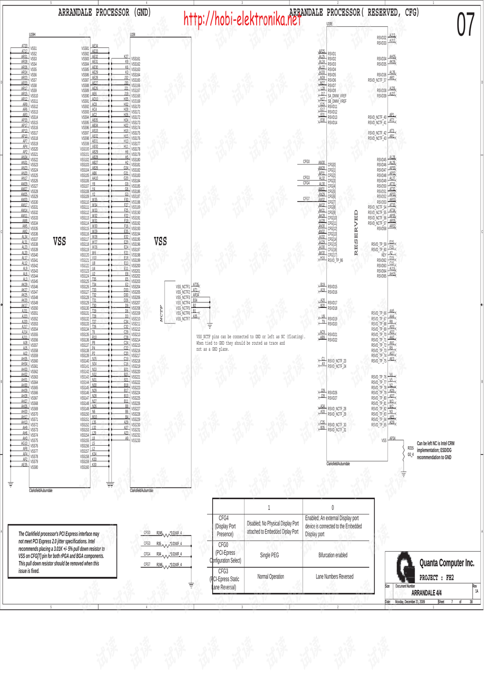 Quanta FH2 LifeBook AH530 技术规格与Block Diagram - CSDN文库