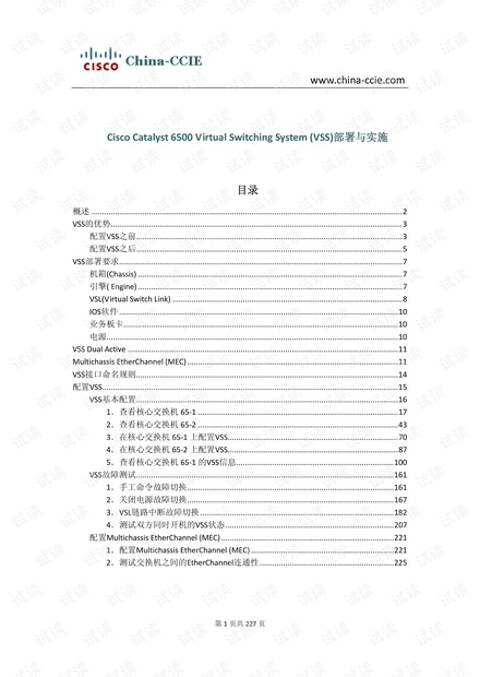 Cisco Catalyst 6500 VSS技术详解与配置指南 - CSDN文库