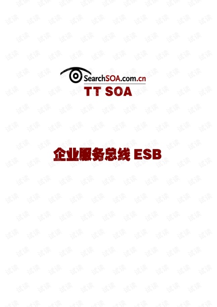 企业服务总线ESB：SOA架构的关键组件与应用整合 - CSDN文库