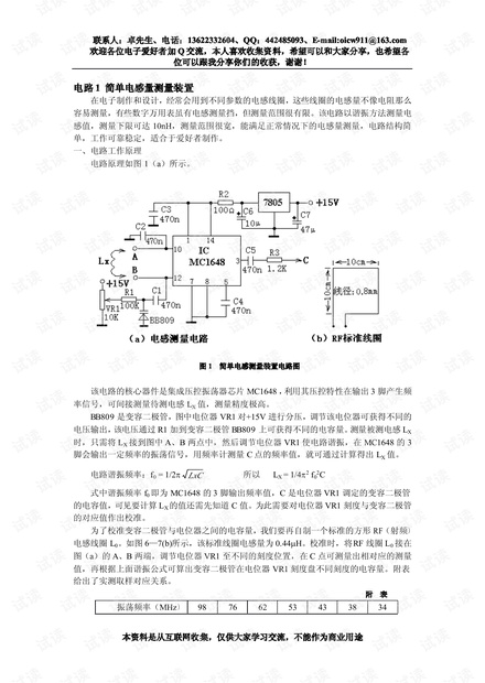 电感量测量装置电路分析：基于MC1648的精准测量 - CSDN文库