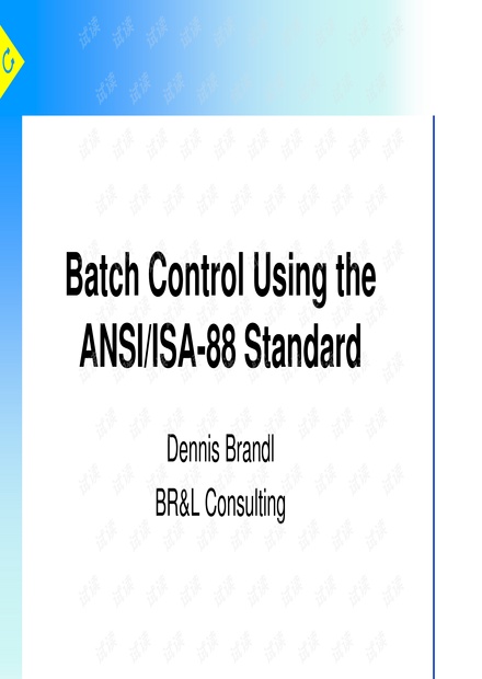 ISAISA88.01BATCHCONTROL资源-CSDN下载