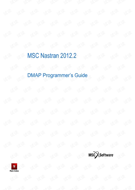 MSC Nastran 2012.2 DMAP程序员指南 - CSDN文库