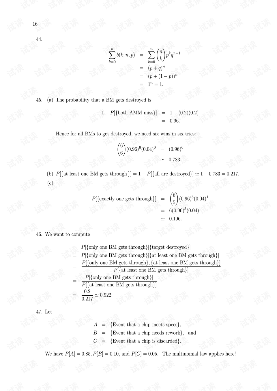 解析《Probability, Statistics, and Random Processes for Engineers》第4版习题：概率 ...