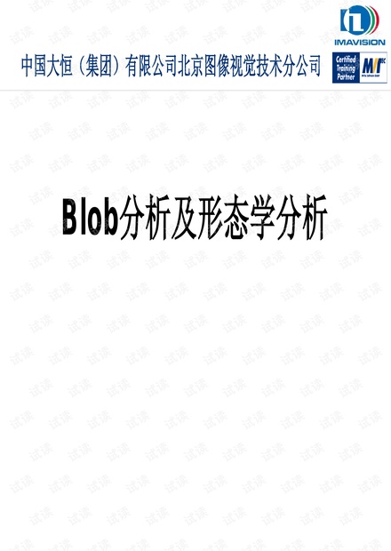HALCON Blob分析与形态学在图像处理中的应用 - CSDN文库