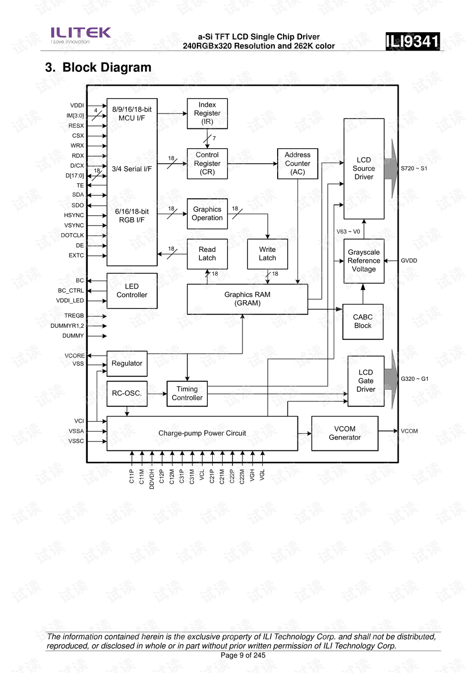ILI9341数据手册datasheet文档类-硬件开发文档类资源-CSDN下载