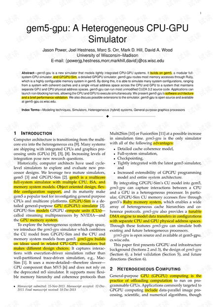 gem5-gpuAheterogeneousCPU-GPUSimulator_qutshero系统资源-CSDN下载