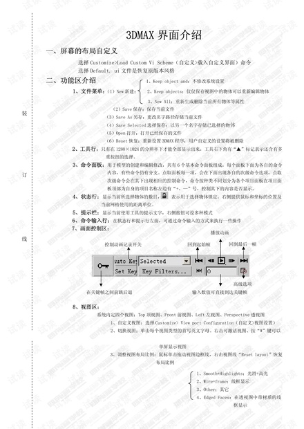 3DMAX基础入门：界面布局与功能详解 - CSDN文库